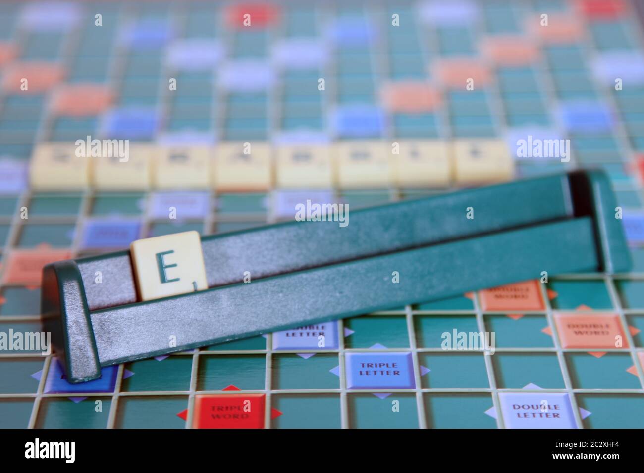 Scrabble letter e hi-res stock photography and images - Alamy