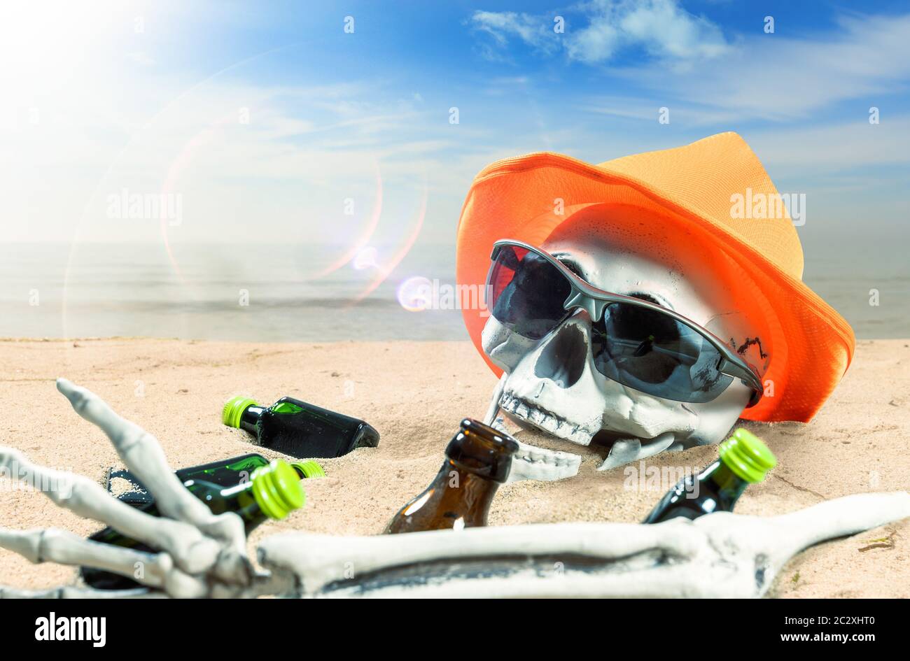 Alcoholic skeleton hi-res stock photography and images - Alamy