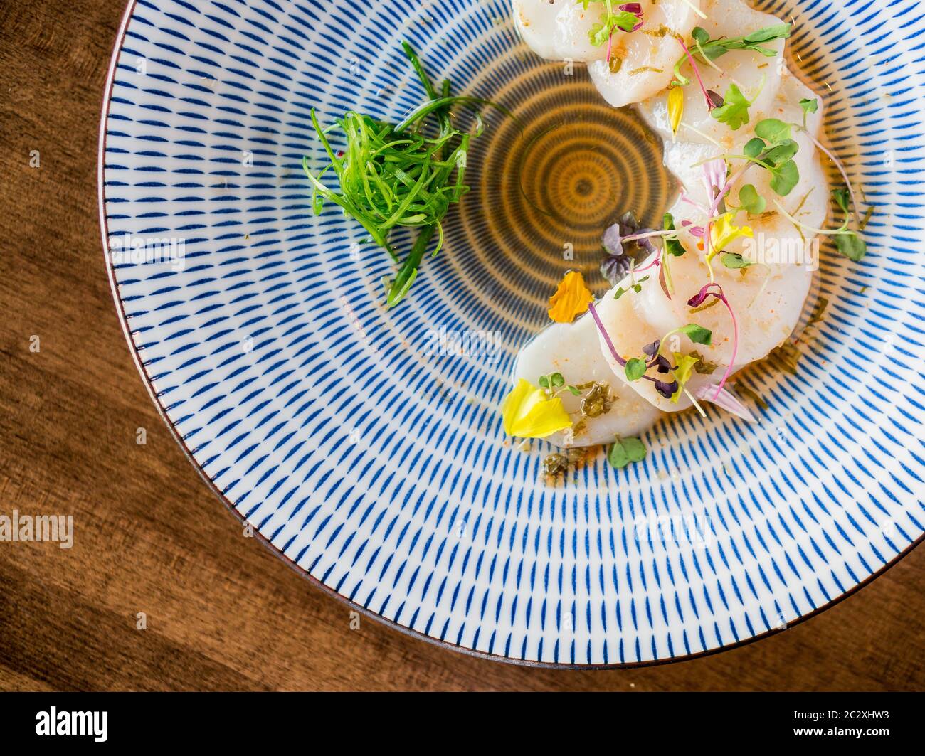 Fine dining scallops appetizers recipe hi-res stock photography and ...