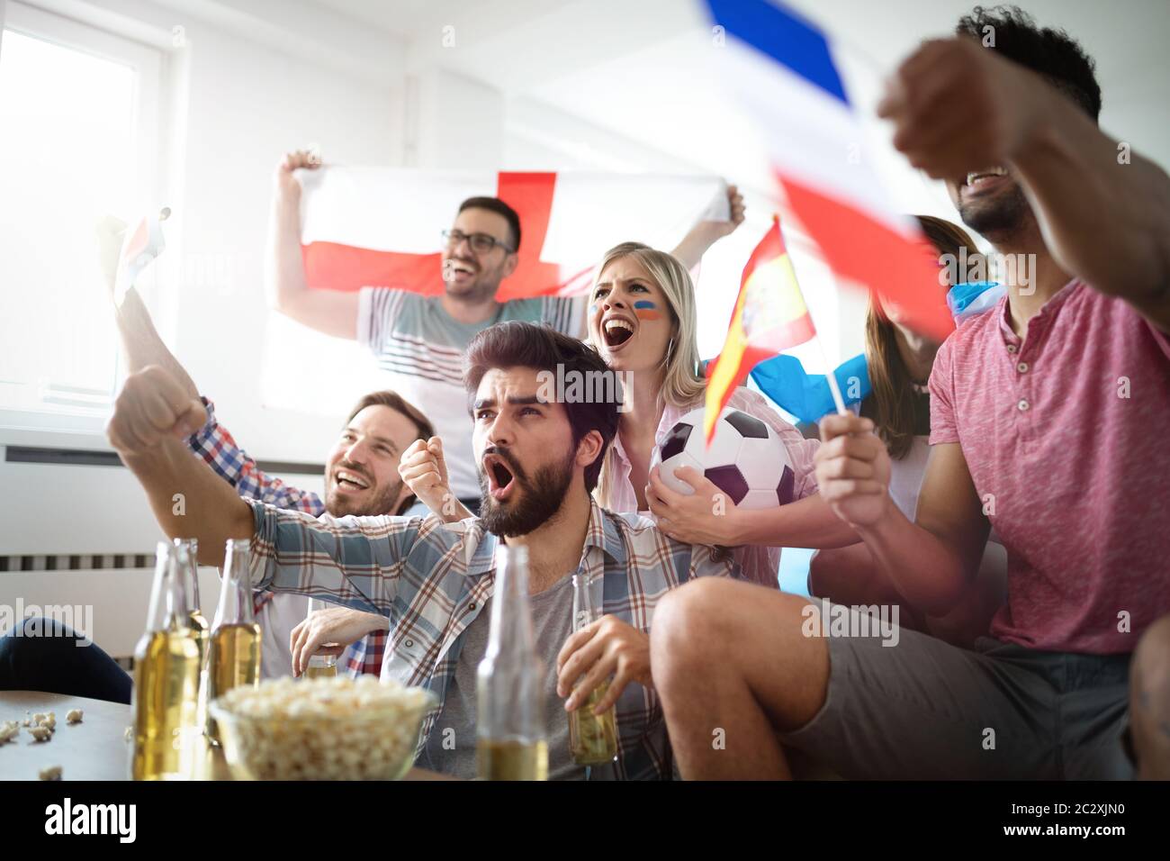 Shocked upset football fan hi-res stock photography and images - Alamy