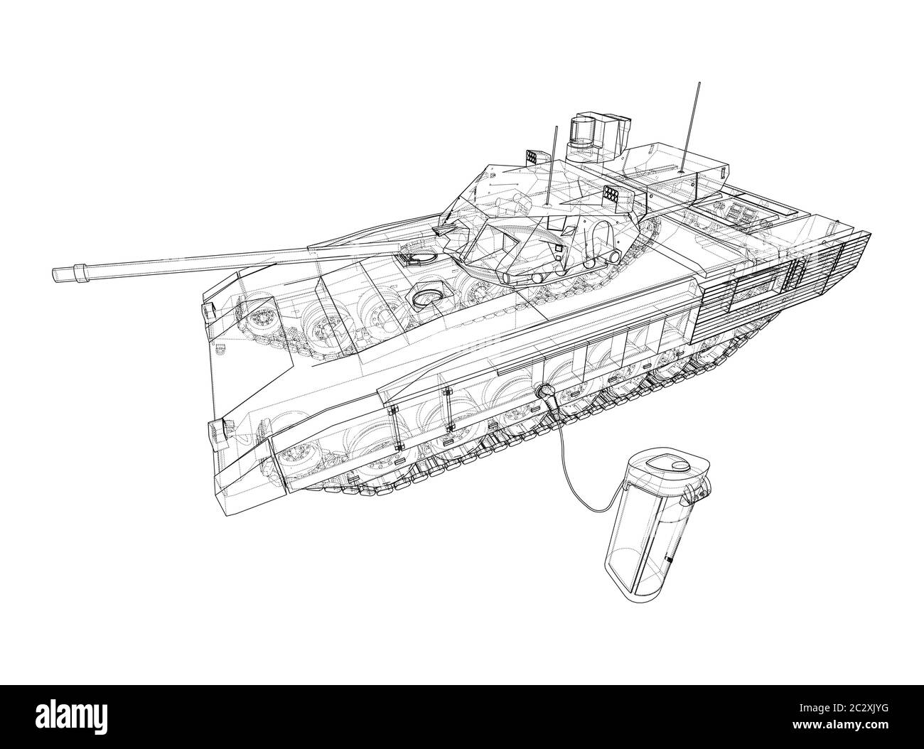 Electric Tank Charging Station Sketch. Vector Stock Vector Image & Art ...