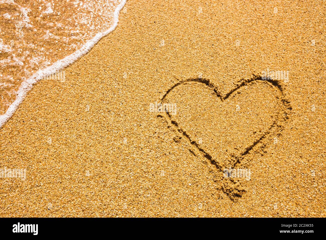 Beach Sand Heart Wallpaper