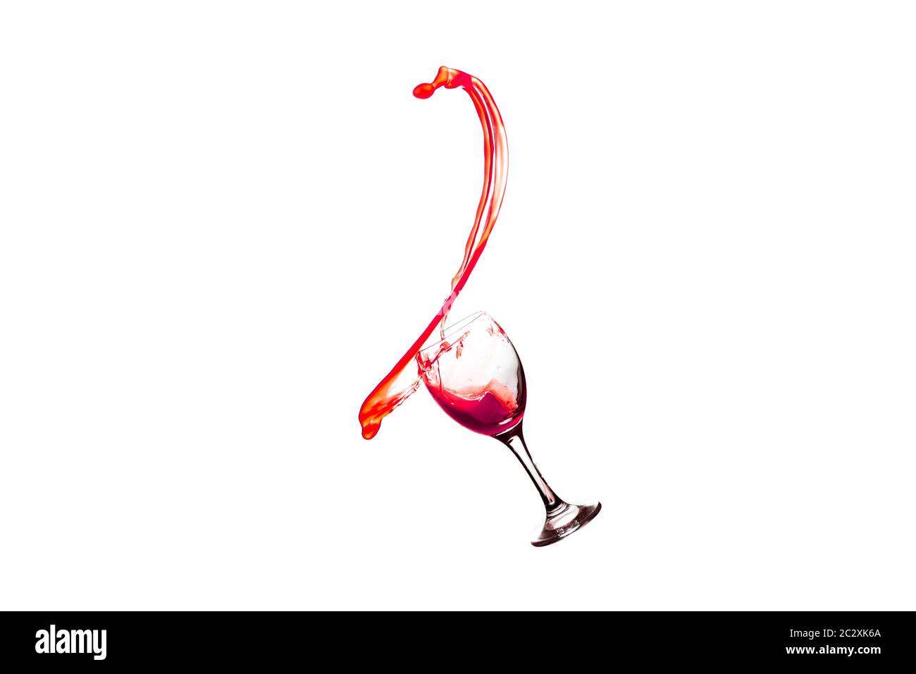 Glass of red wine splash, wine splashing from a wine glass Stock Photo ...