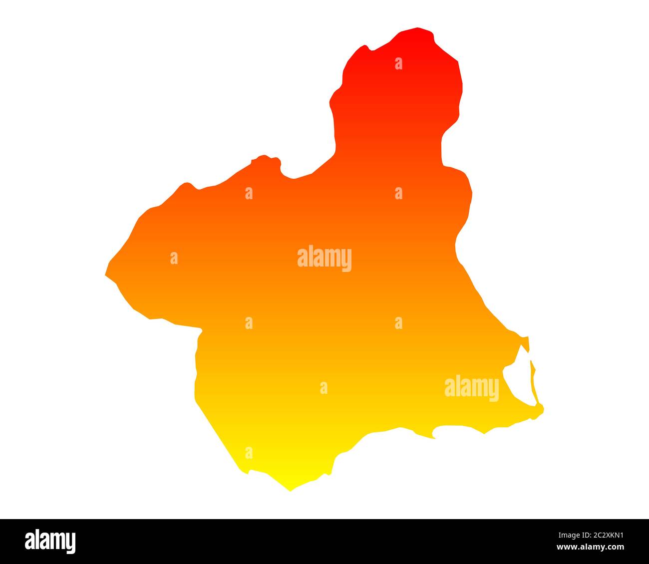Map of Murcia Stock Photo - Alamy