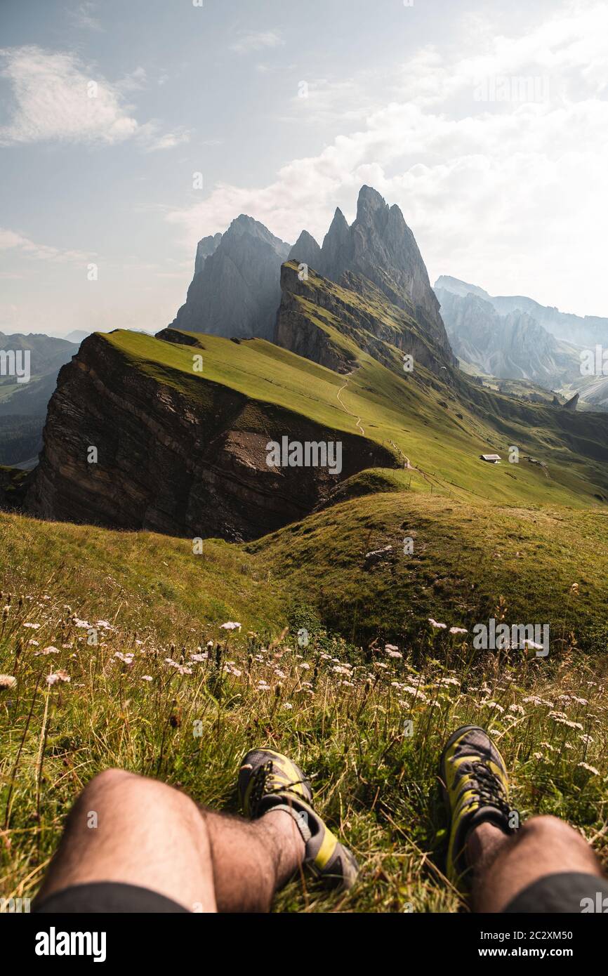 Hiking Along the Famous Green and Rocky Seceda Ridge in the Dolomites ...