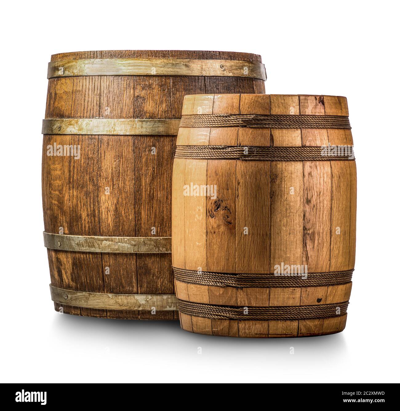 Wooden beer casks Cut Out Stock Images & Pictures - Alamy