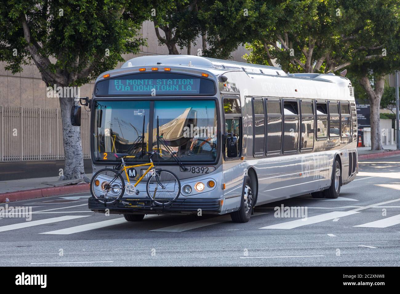 Los Angeles, California, USA- 11 June 2015: City bus on the streets of ...