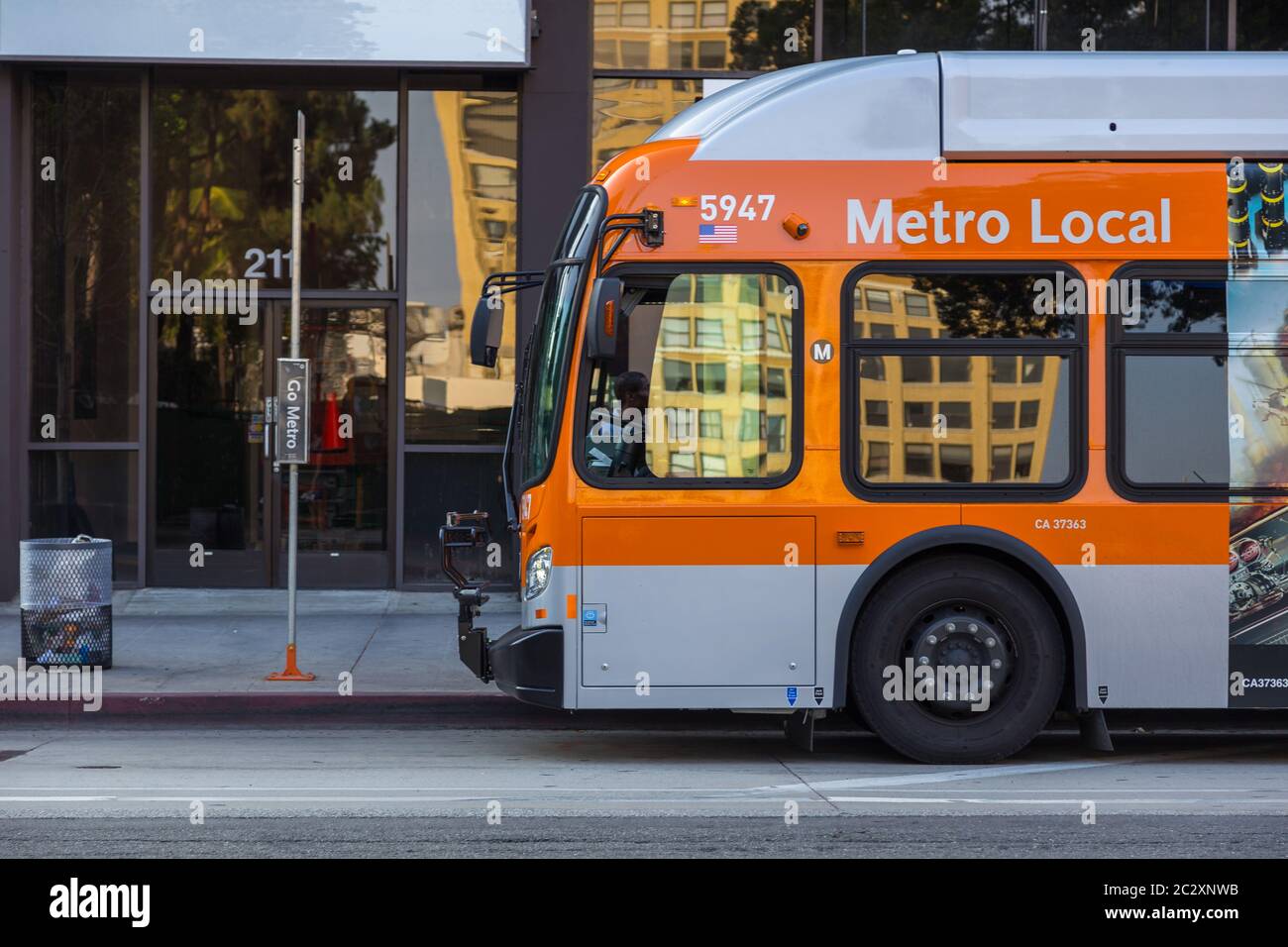 Los Angeles, California, USA- 11 June 2015: City bus on the streets of ...