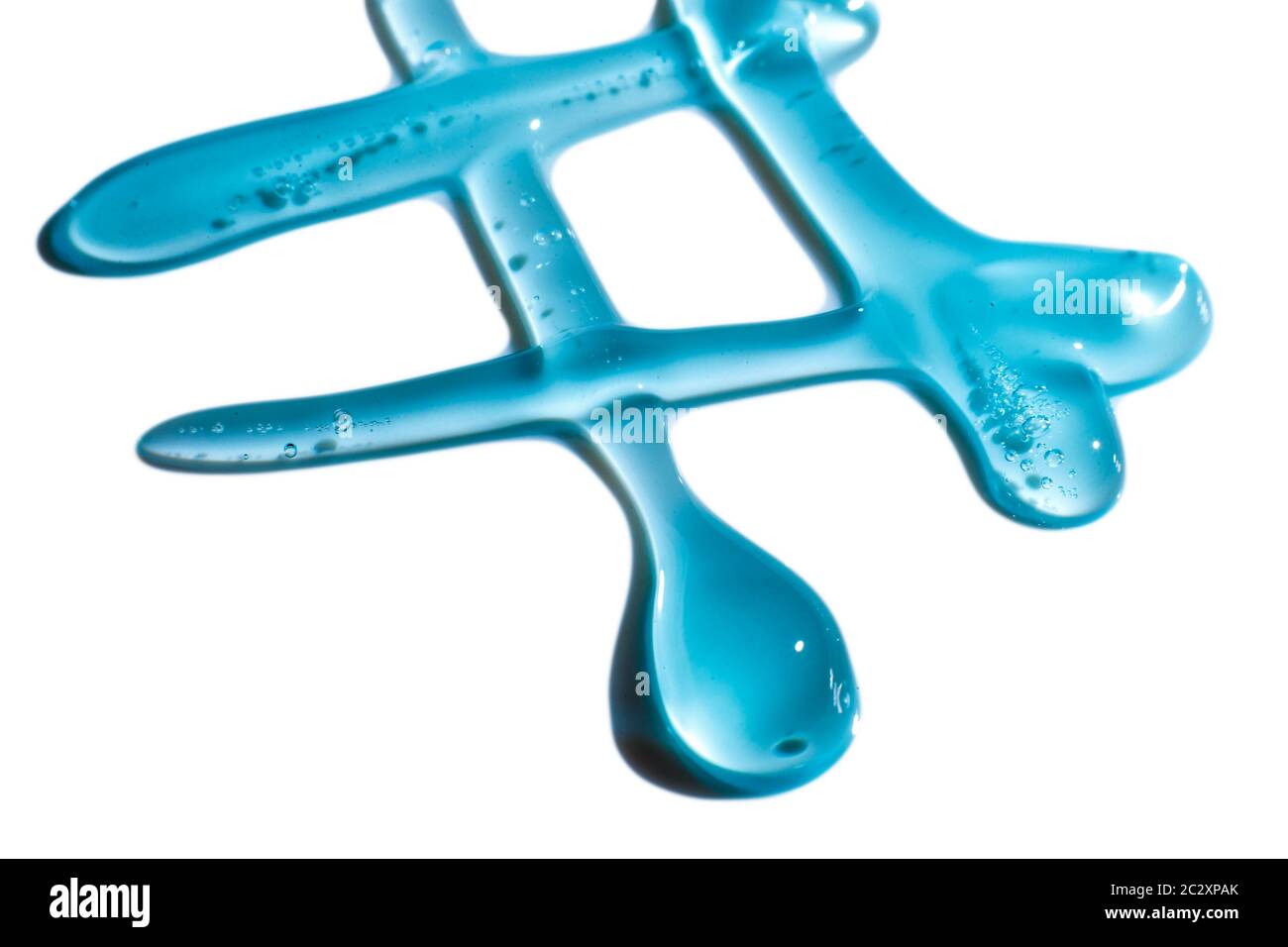 Water blue gel balls. Polymer gel. Silica gel. Balls of blue hydrogel ...