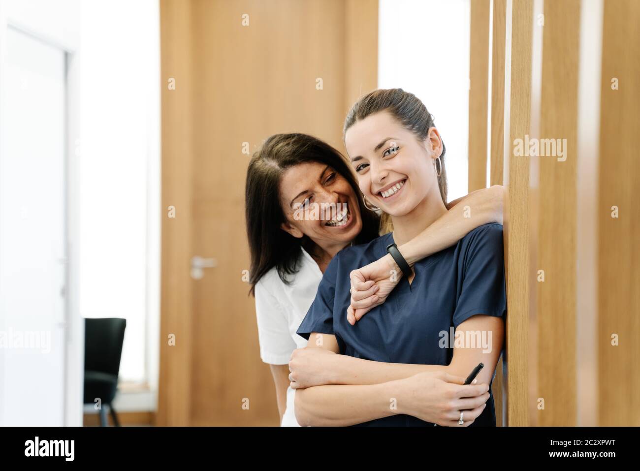 Young nurses laughing hi-res stock photography and images - Alamy