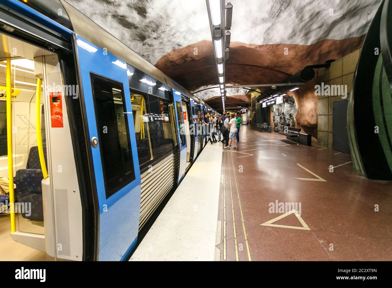 STOCKHOLM, SWEDEN - 22nd of May, 2014.Metro station Radhuset in ...
