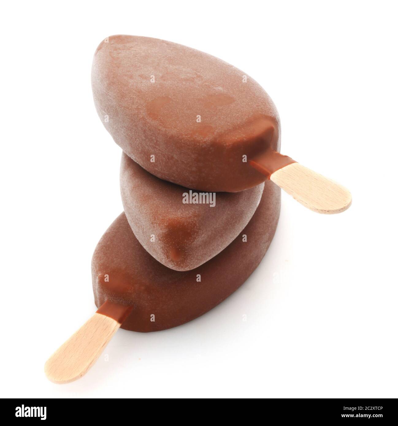 Chocolate Ice Lollies Stock Photo - Alamy