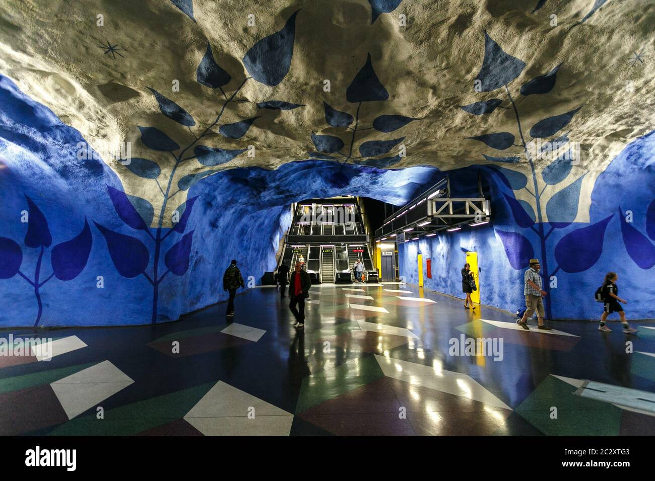 STOCKHOLM, SWEDEN - 22nd of May, 2014. Stockholm underground metro ...