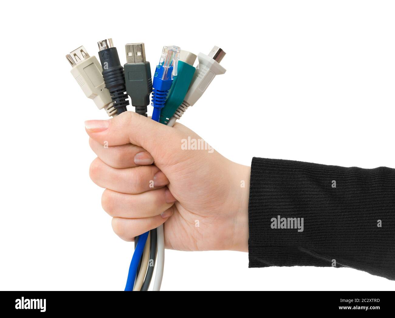 Group of cables Cut Out Stock Images & Pictures - Alamy