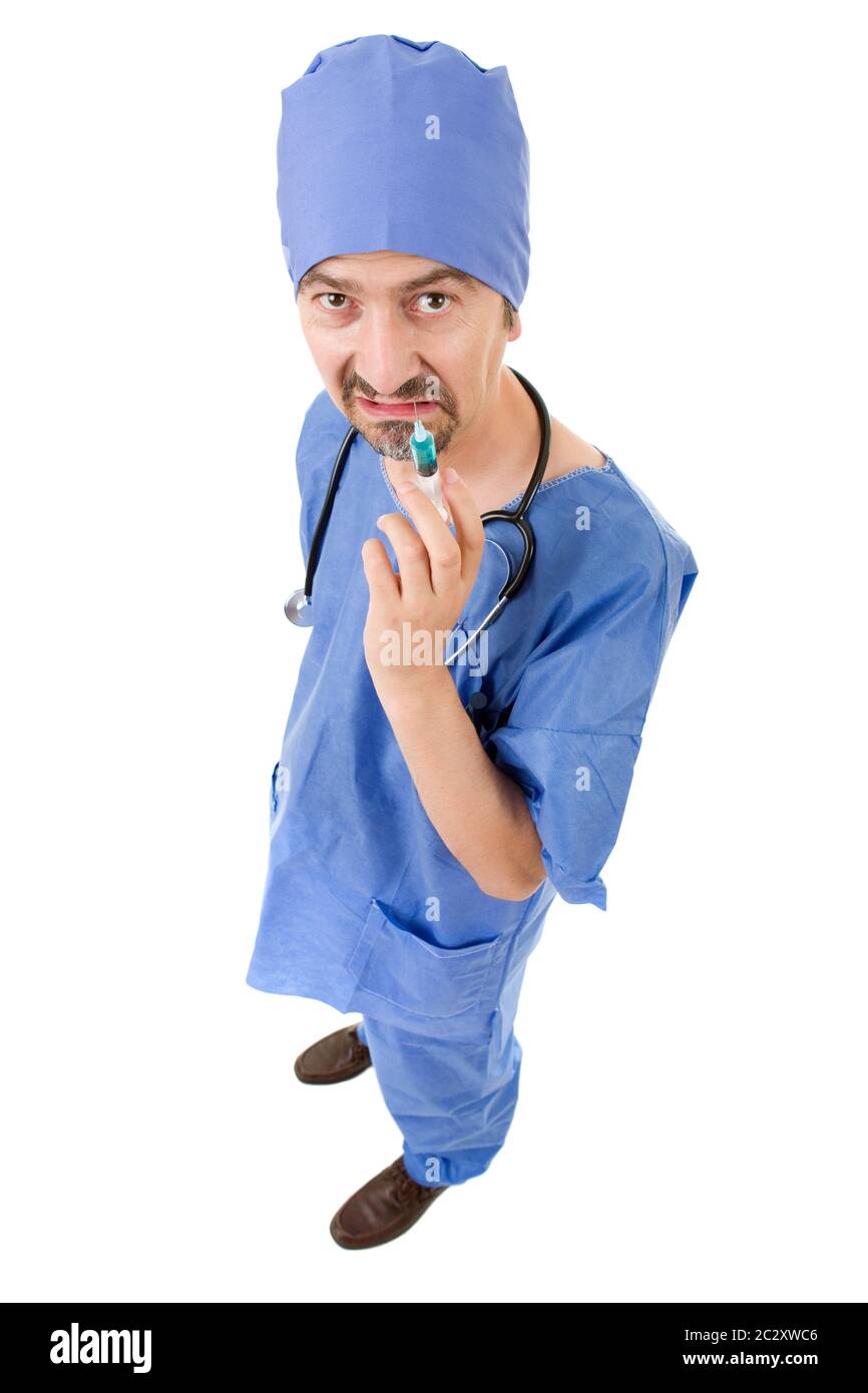 Mad Doctor Syringe High Resolution Stock Photography and Images - Alamy