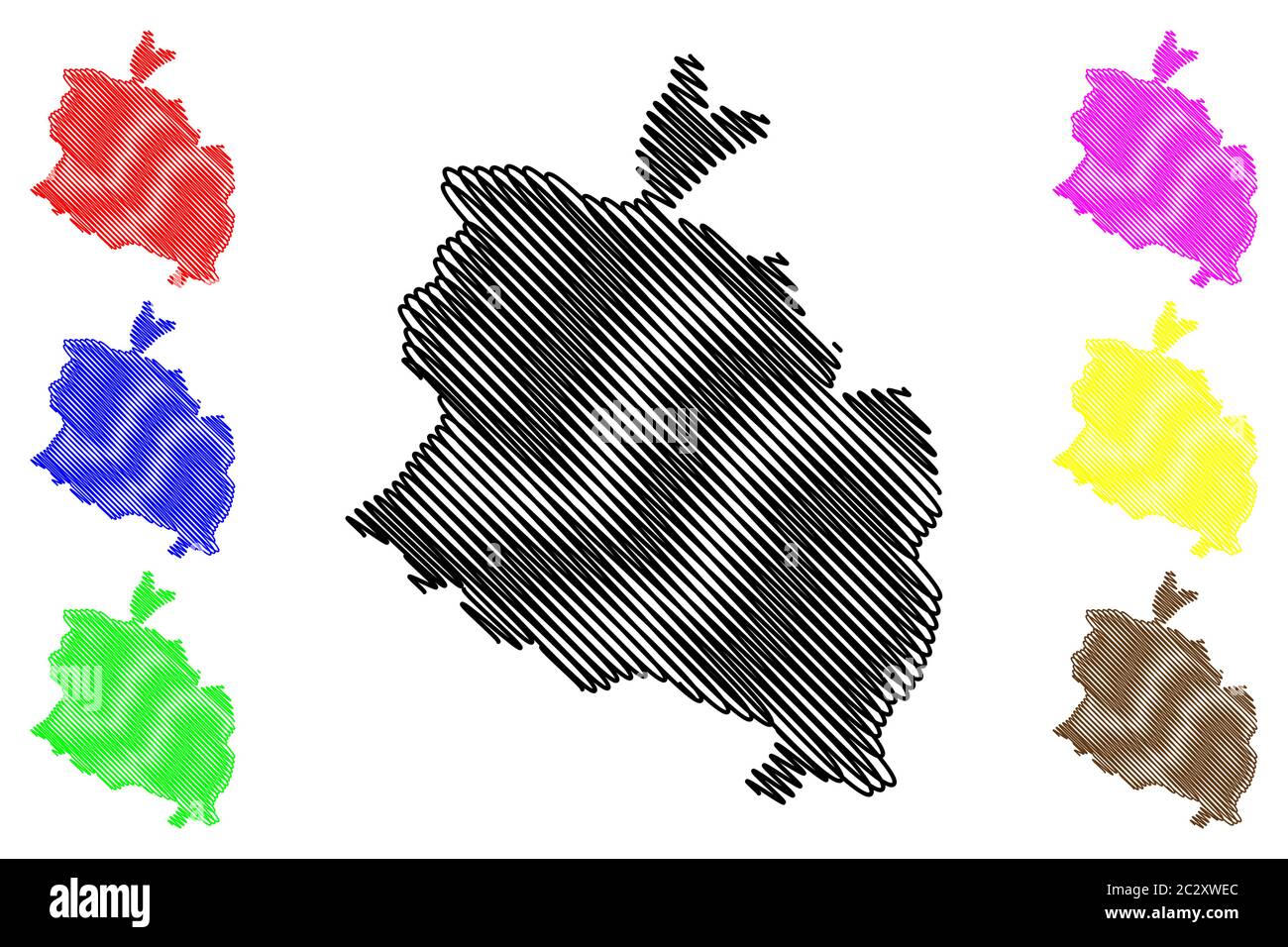 Chukha District (Districts of Bhutan, Kingdom of Bhutan) map vector ...