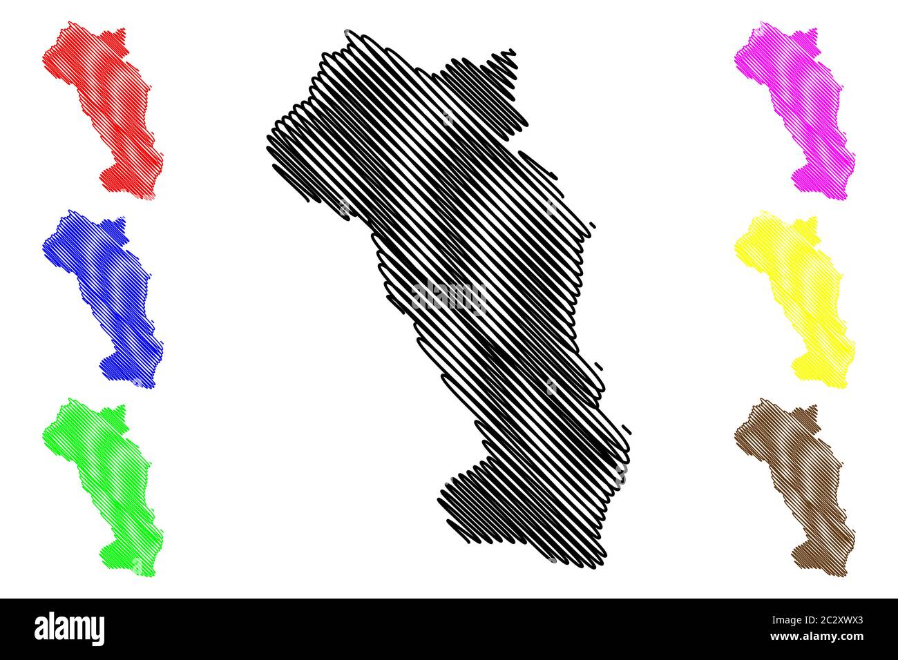 Paro outline map hi-res stock photography and images - Alamy