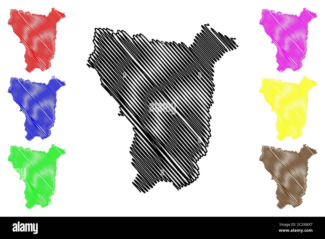 Lhuntse District (Districts of Bhutan, Kingdom of Bhutan) map vector ...