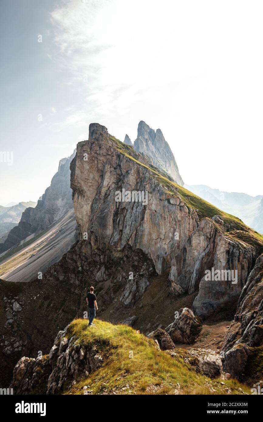 Hiking Along the Famous Green and Rocky Seceda Ridge in the Dolomites ...