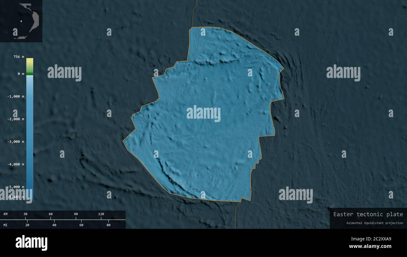 Easter plate shape outlined on a darkened and desaturated background of ...