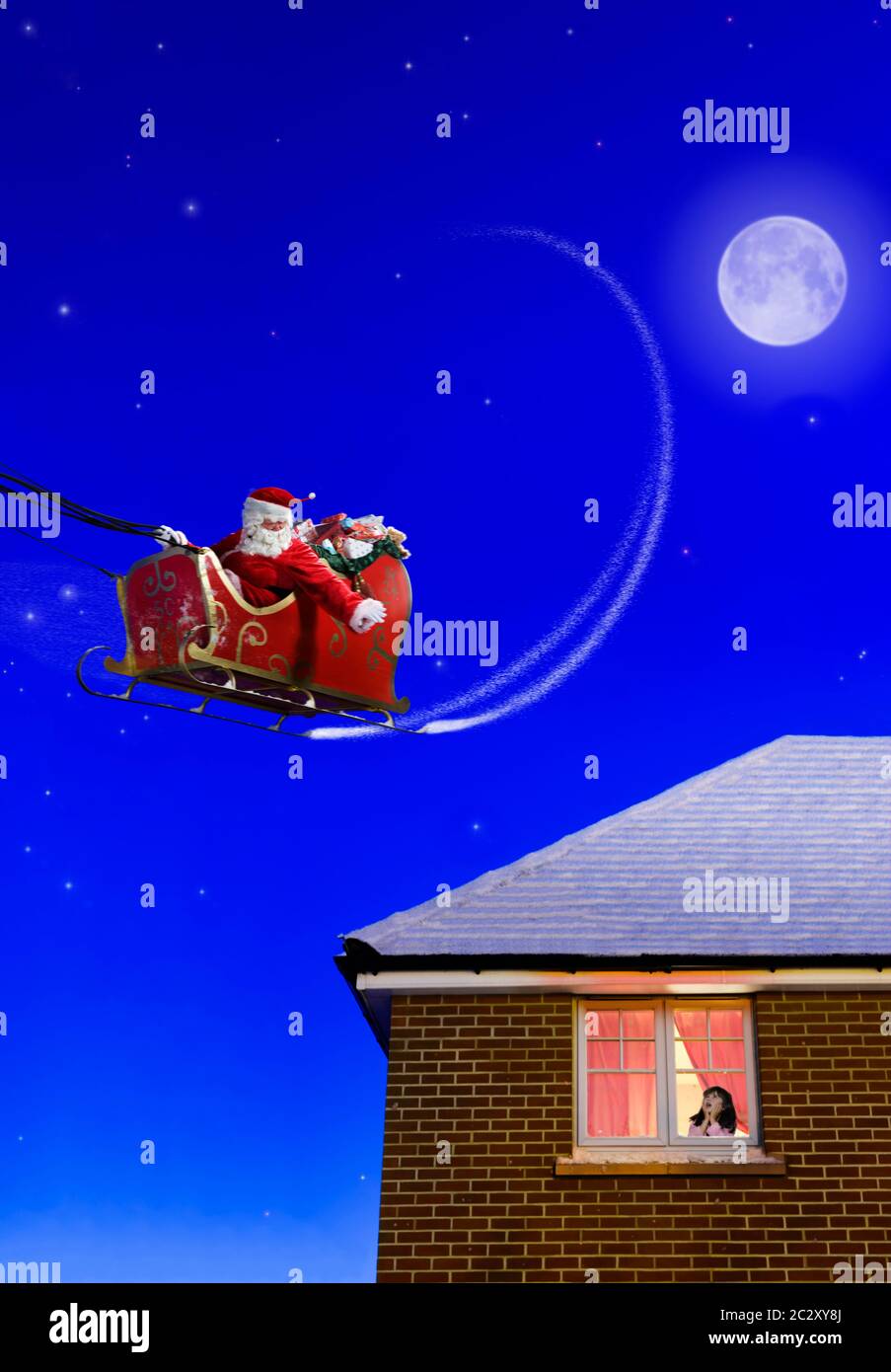 The Real Santa Claus Flying