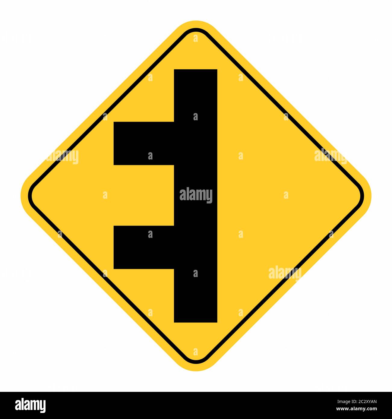 Traffic sign double turn hi-res stock photography and images - Alamy