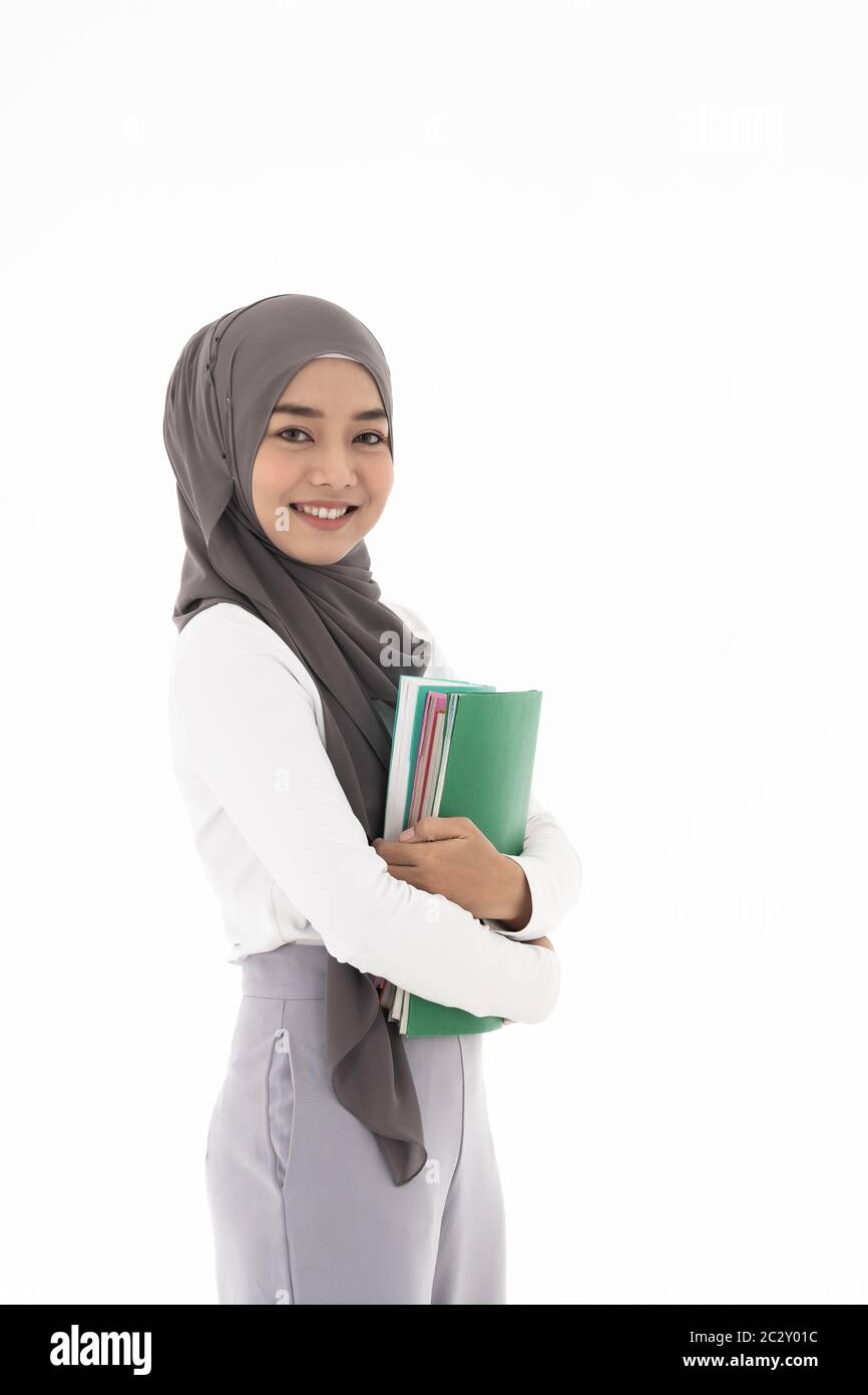 muslim girl student portrait Stock Photo - Alamy