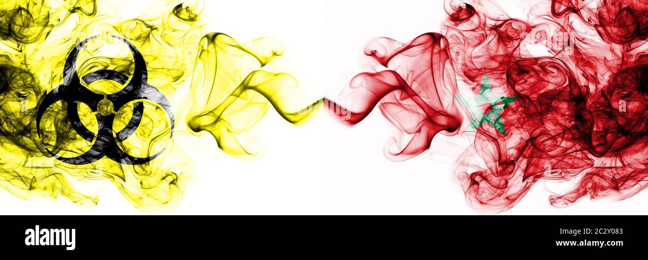 Morocco, Moroccan Quarantine. Coronavirus COVID-19 lockdown. Smoky ...