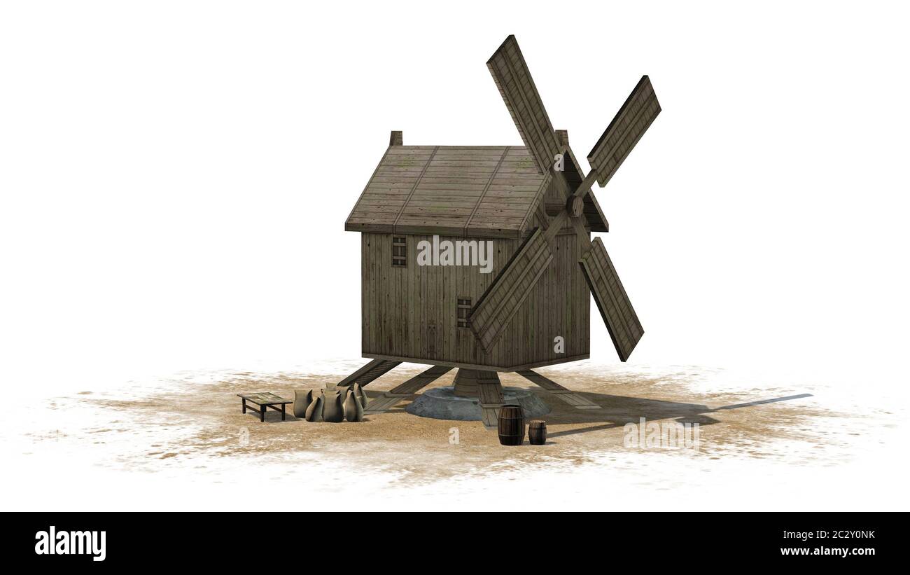 Medieval flour mill hi-res stock photography and images - Alamy