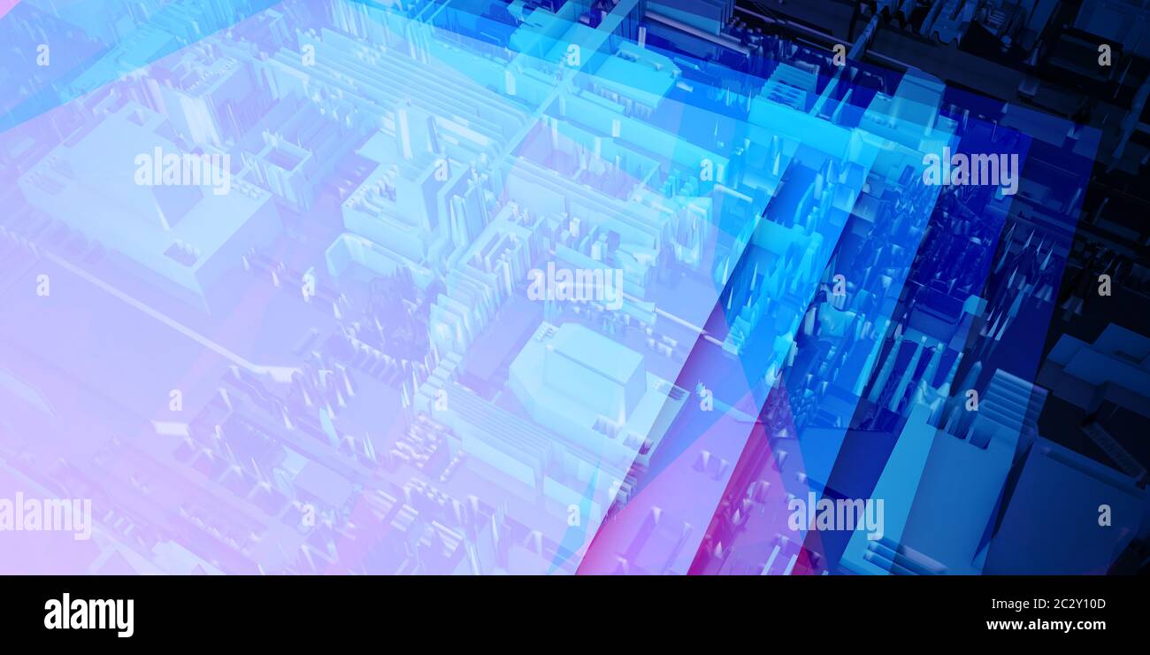 Technology Network with Moving Data Packets Stock Photo - Alamy