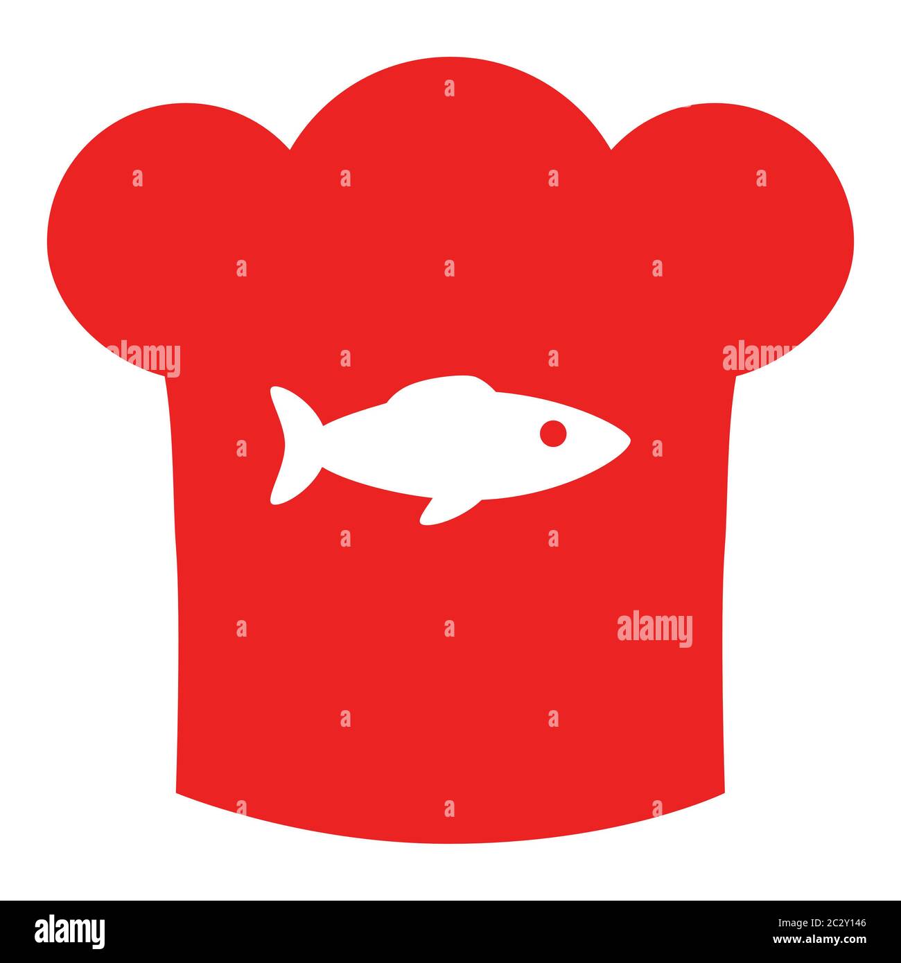 Fish and chef hat Stock Photo - Alamy