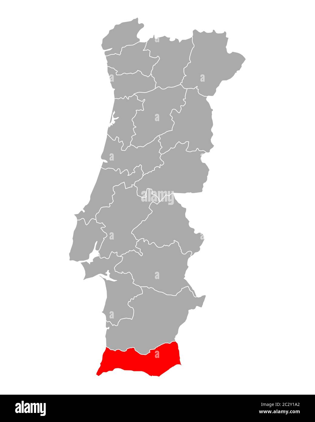 Map of Faro in Portugal Stock Photo - Alamy