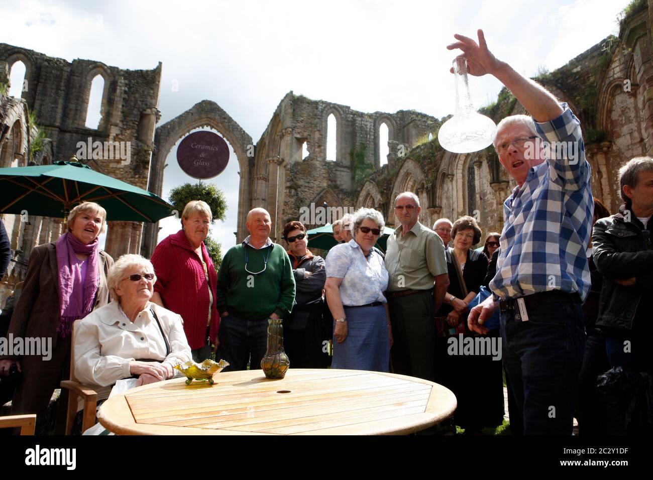 The Antiques Roadshow at Fountains Abbey and Studley Royal Park. Glass ...