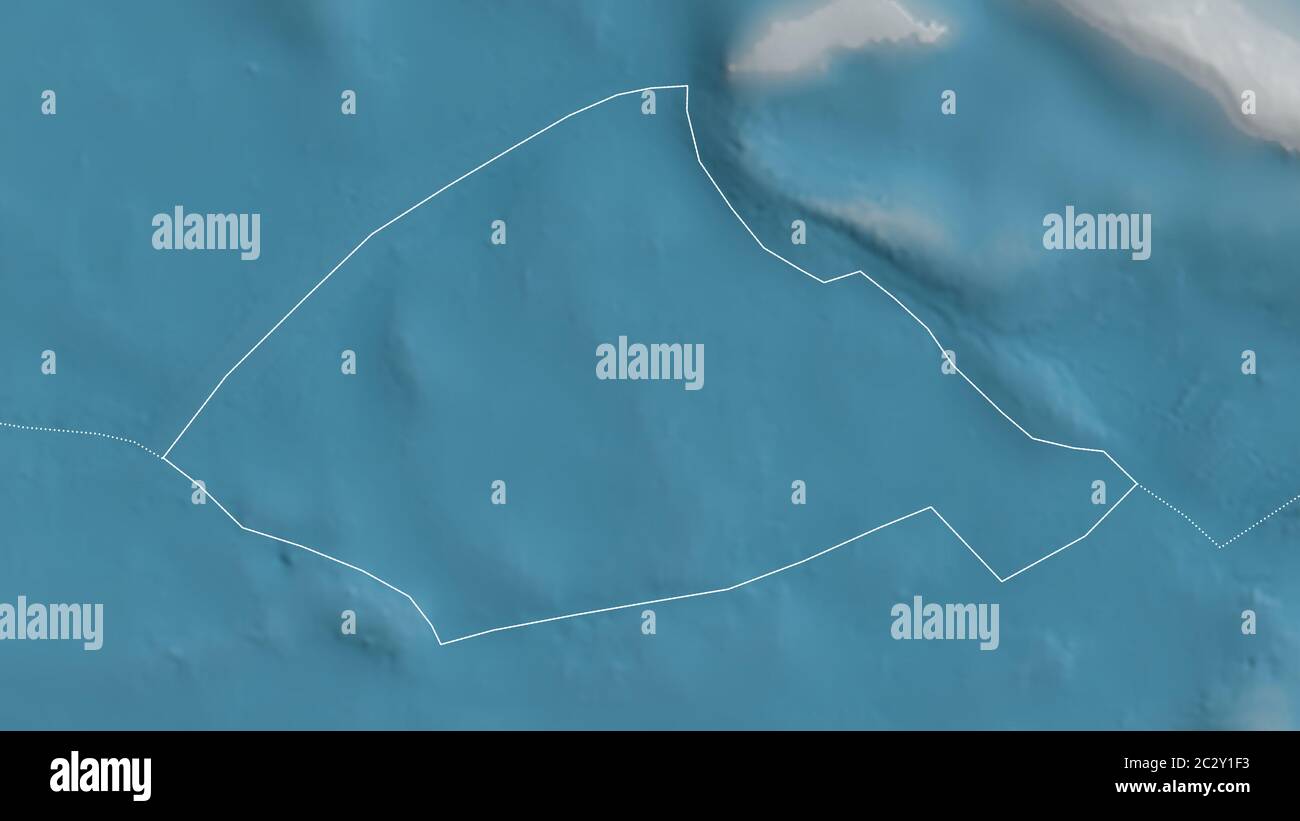 Outline of the Manus tectonic plate with the borders of surrounding ...