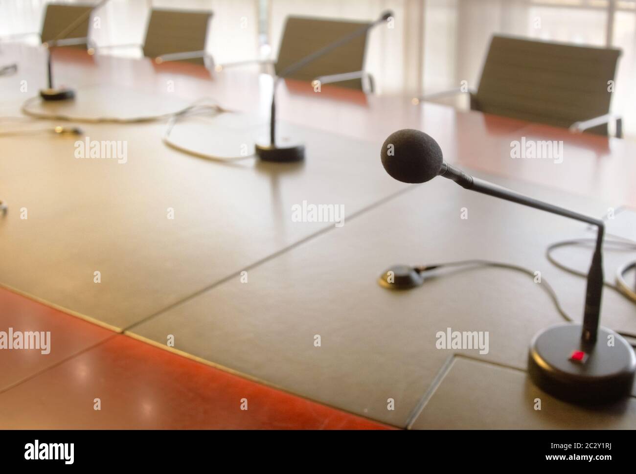 Empty conference room microphone hi-res stock photography and images ...