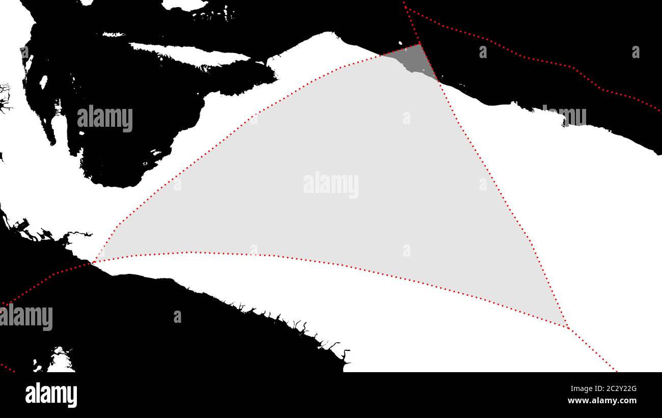Shape of the Maoke tectonic plate with borders of surrounding plates ...