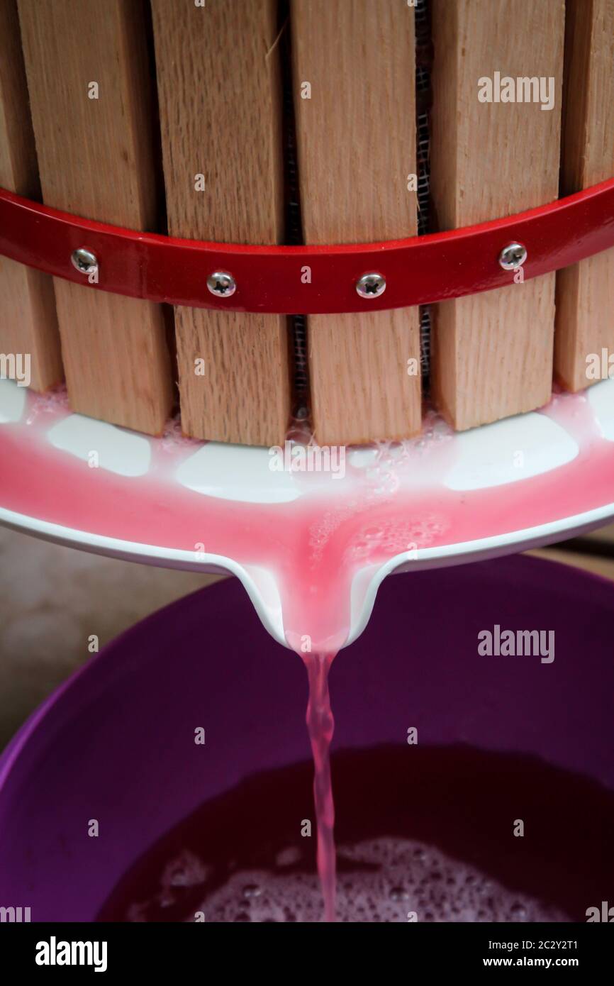 Details Detailed views of the winemaking, wine press Stock Photo - Alamy