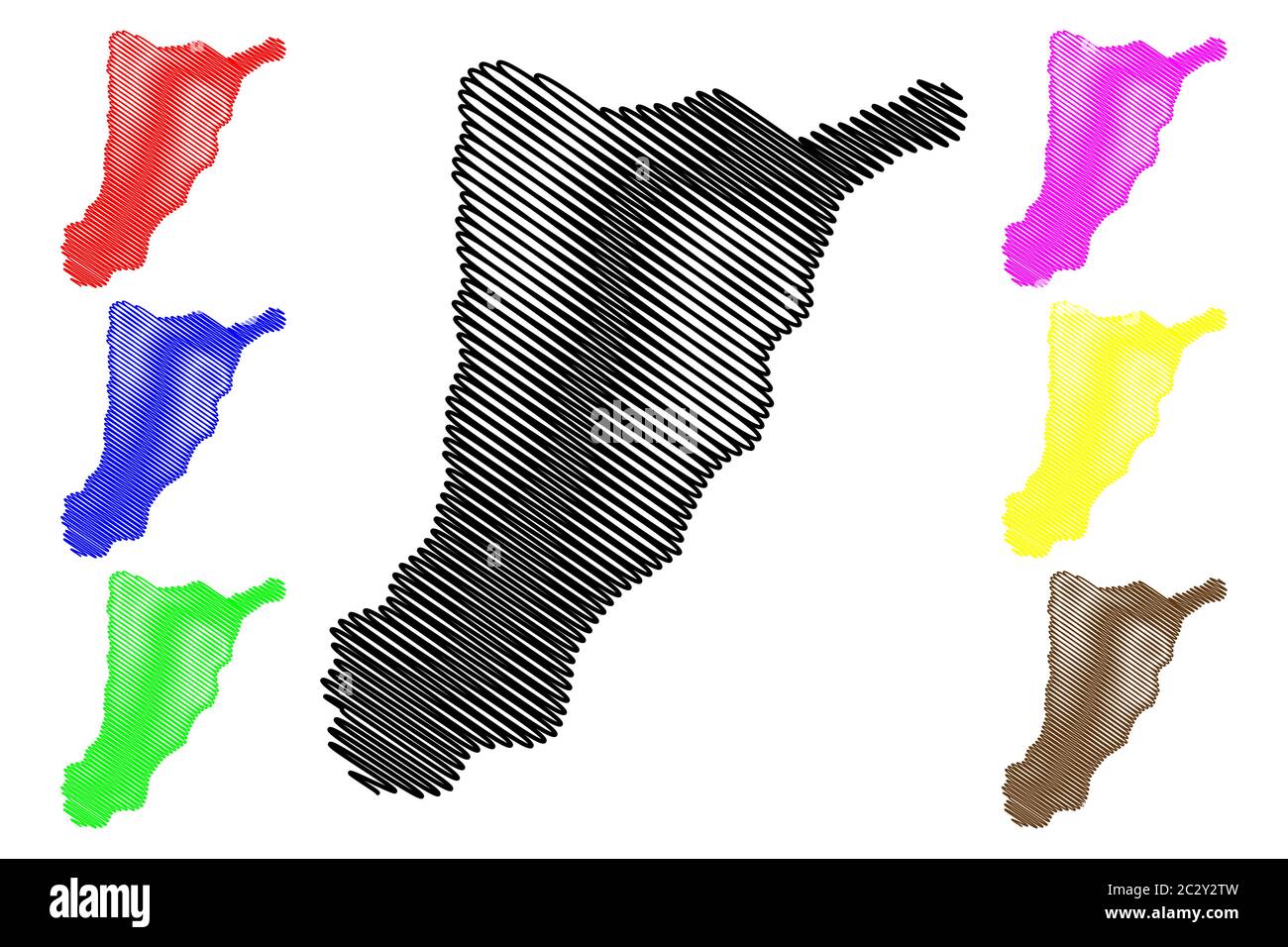 Tsirang District (Districts of Bhutan, Kingdom of Bhutan) map vector ...