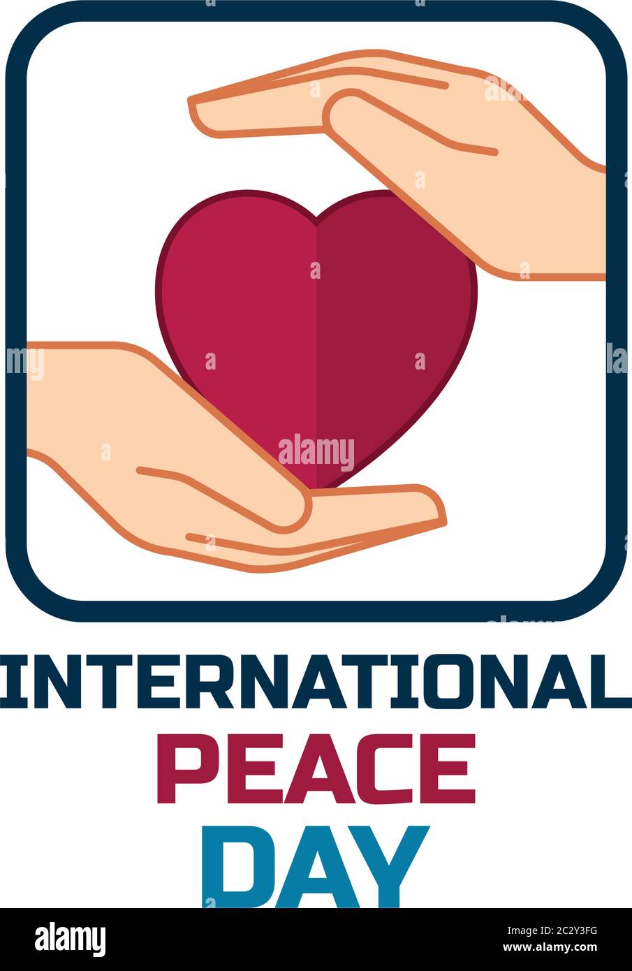 happy international peace day concept. vector illustration Stock Vector ...