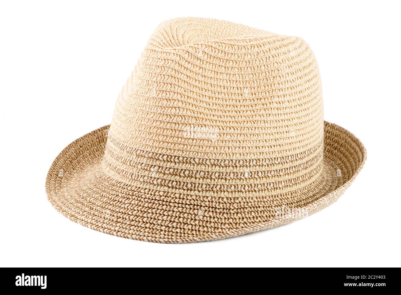 Straw hat isolated on white background Stock Photo - Alamy