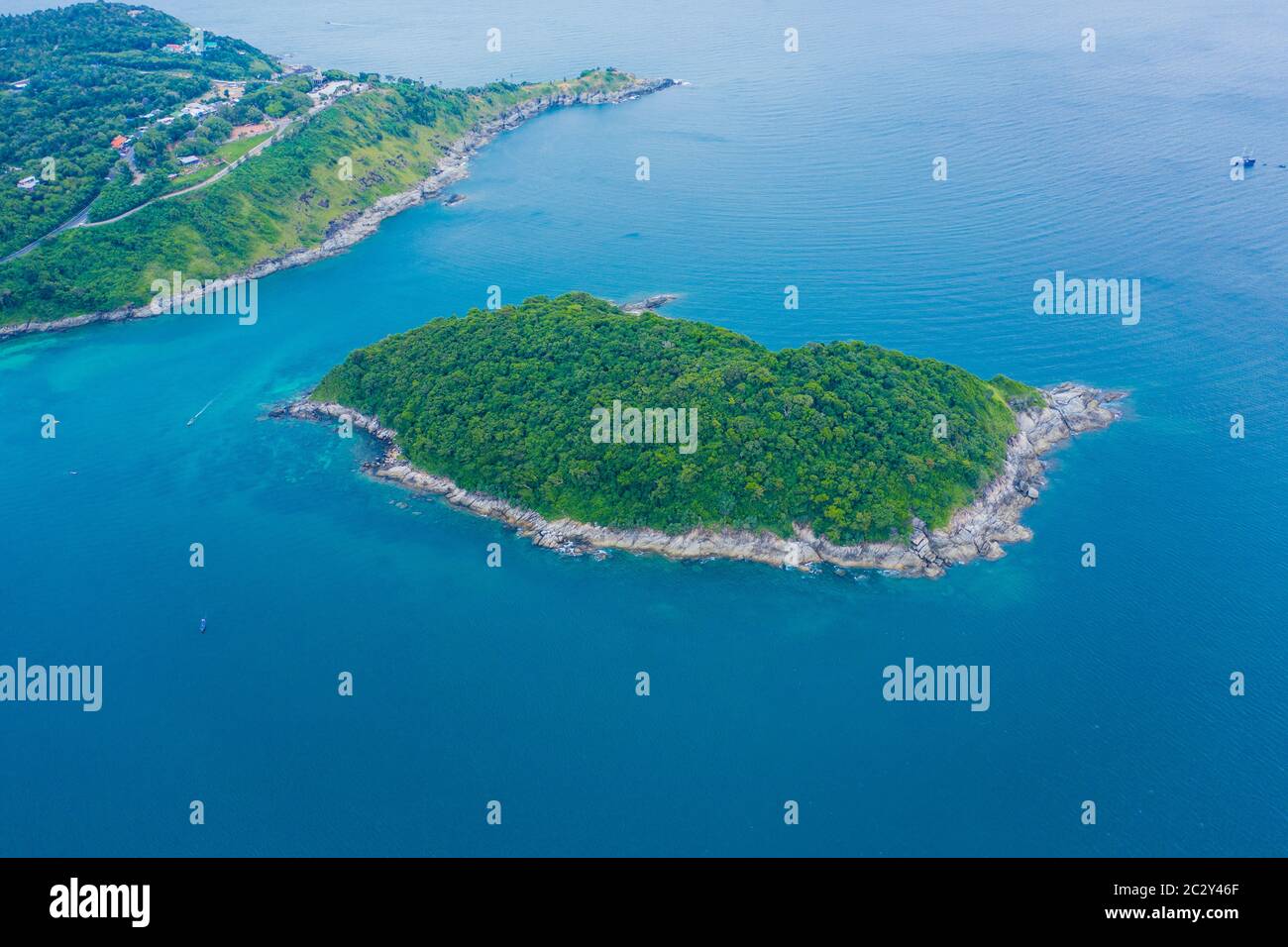 Aerial island view of Ko Man, Thailand Stock Photo - Alamy