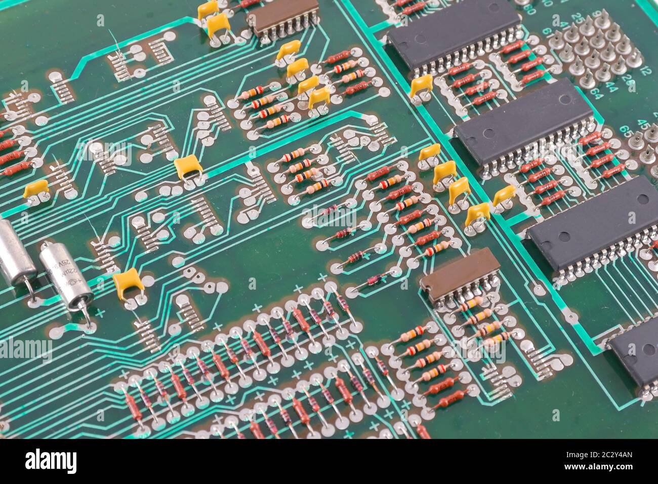 Old electronic circuit board, abstract background Stock Photo - Alamy