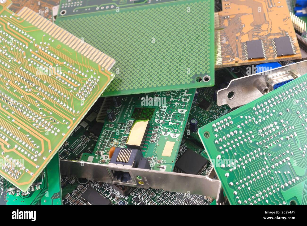 Abstract background with components for computer Stock Photo - Alamy