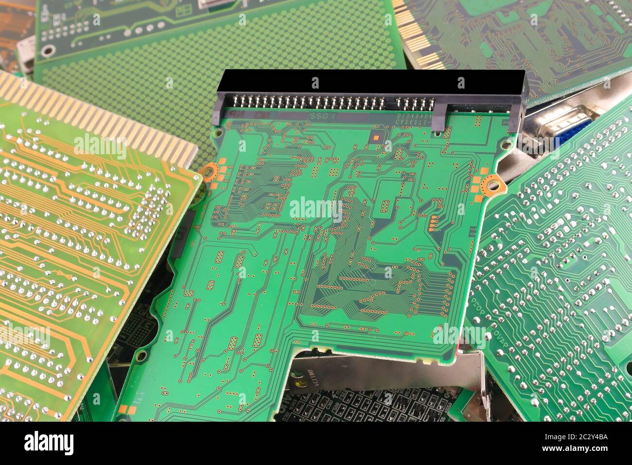 Abstract background with components for computer Stock Photo - Alamy