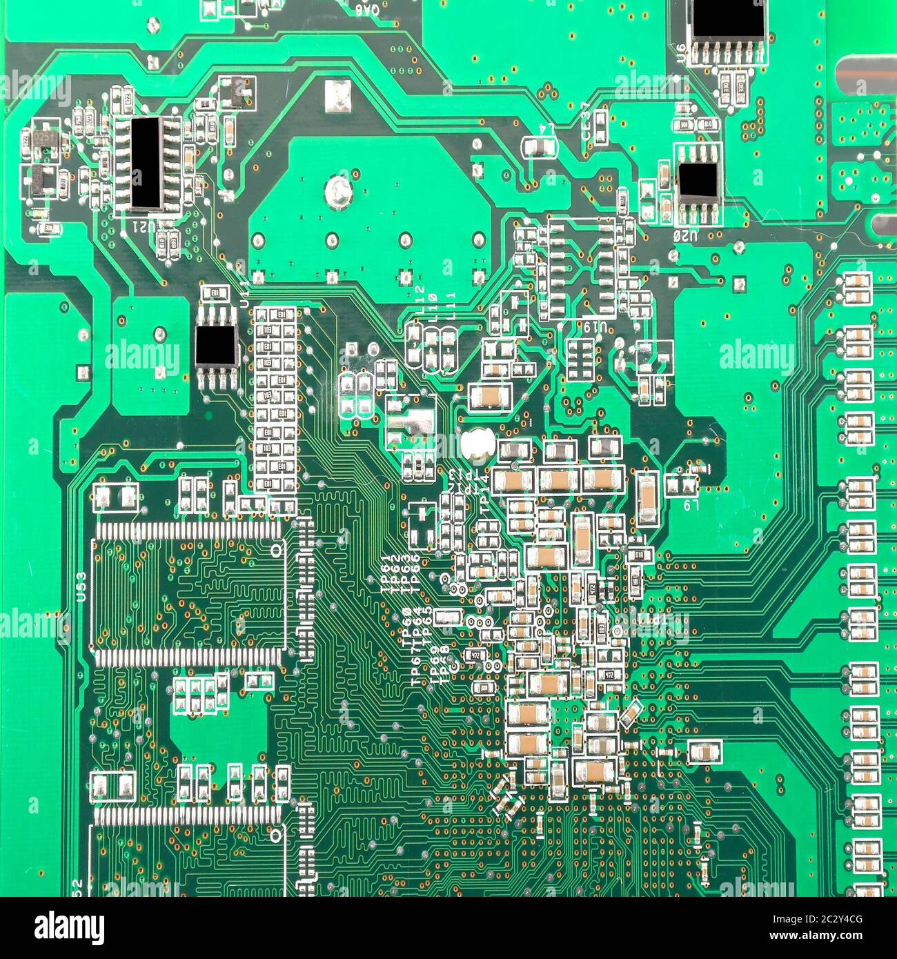 Abstract background with old computer circuit board Stock Photo - Alamy