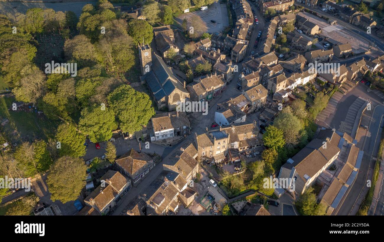 Aerial view keighley west yorkshire hi-res stock photography and images ...