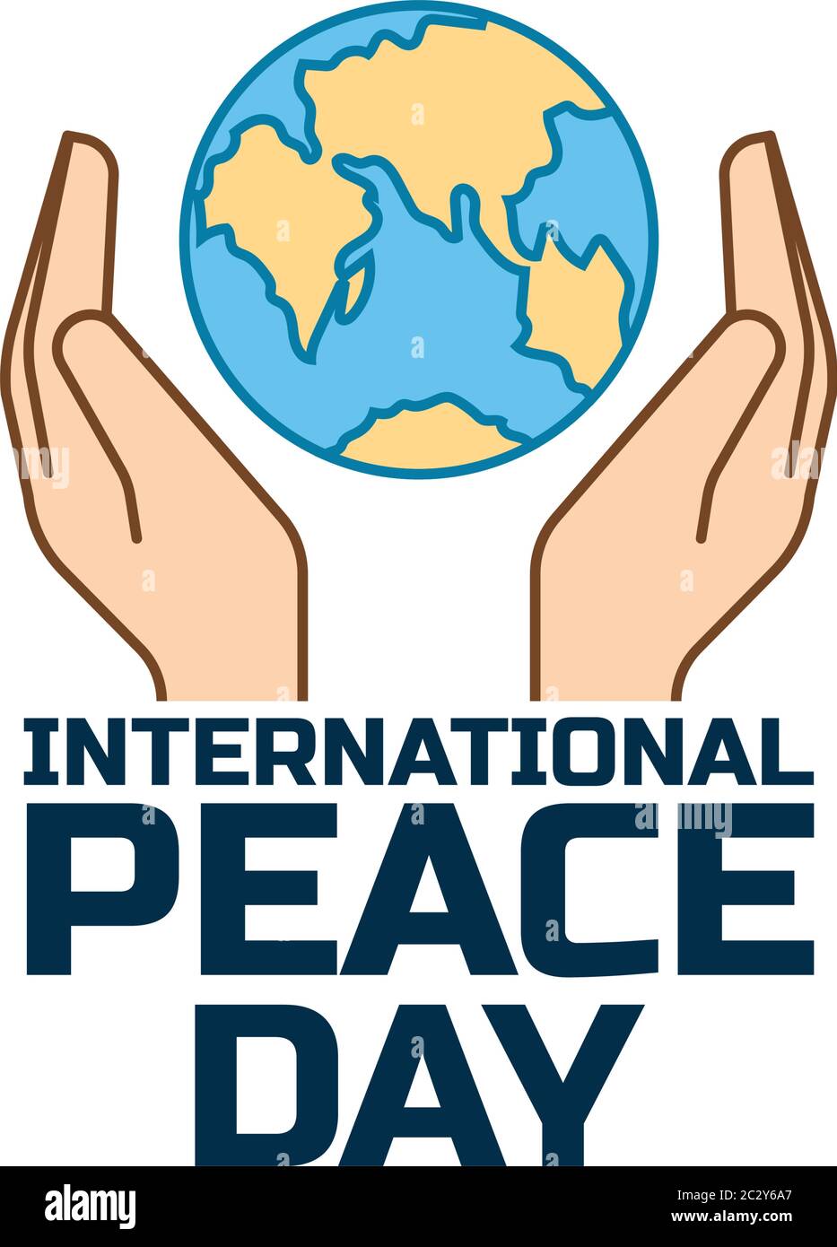 happy international peace day concept. vector illustration Stock Vector ...