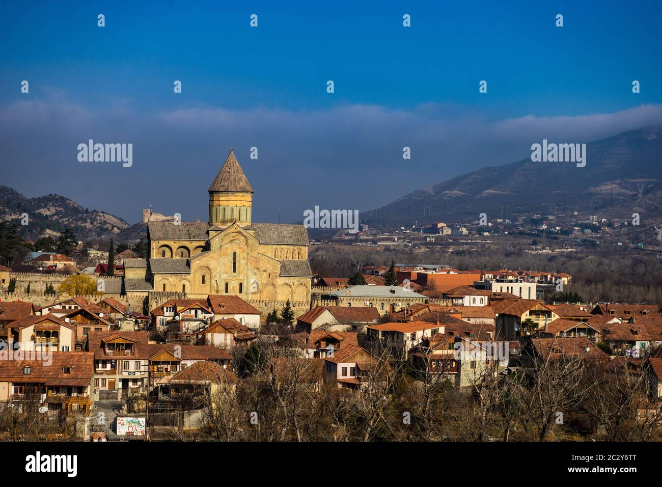 View to the ancient capital of Georgia, Mtskheta Stock Photo - Alamy