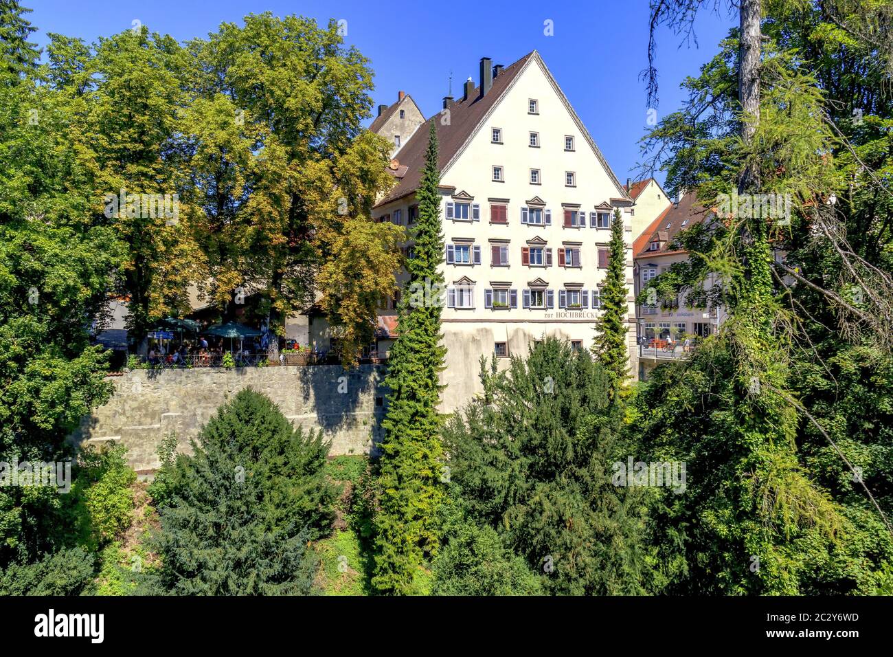City rottweil, at the green moat, southern Germany Stock Photo - Alamy