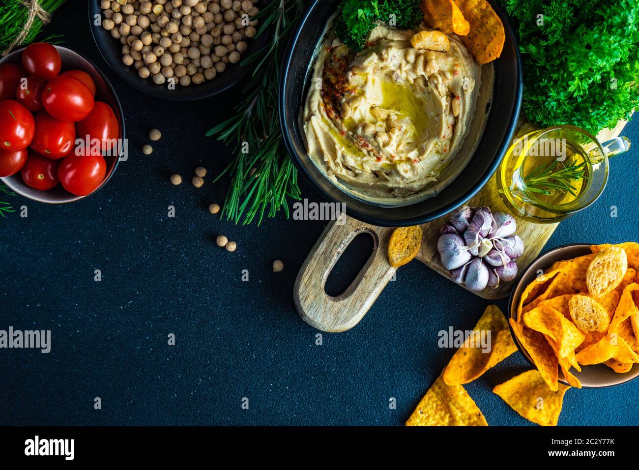 Traditional dish hummus Stock Photo - Alamy